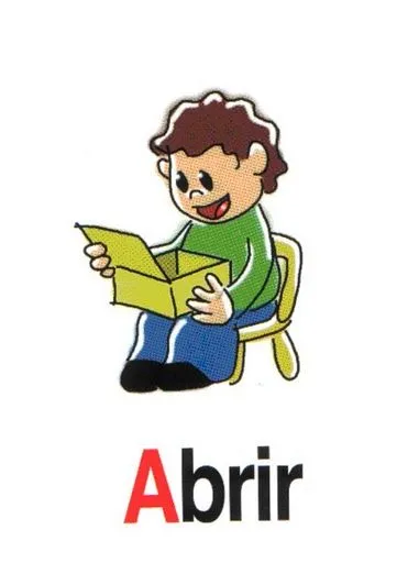Imagenes de verbos para colorear - Imagui
