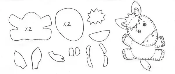 Fieltro patrones para imprimir - Imagui