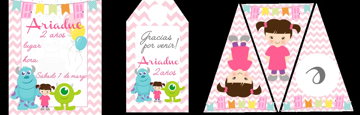 Invitaciónes de boo monster inc - Imagui