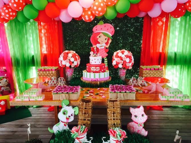 Como decorar una fiesta infantil de rosita fresita - Imagui