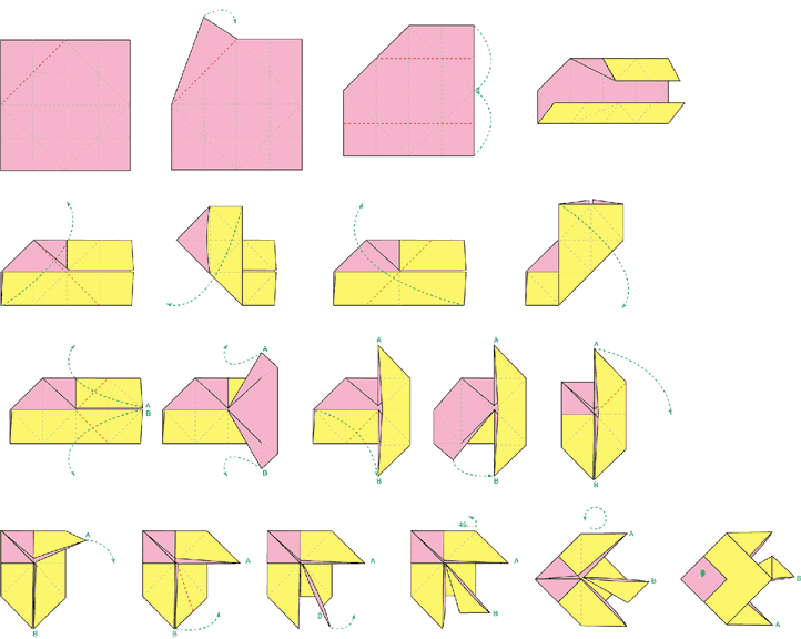 Figuras de origami paso a paso - Imagui