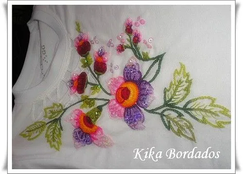 Camisetas bordadas - Imagui