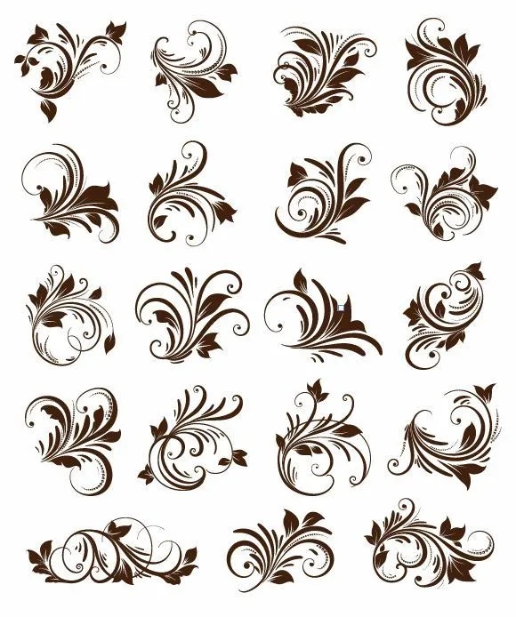 Floral ornament vector - Imagui