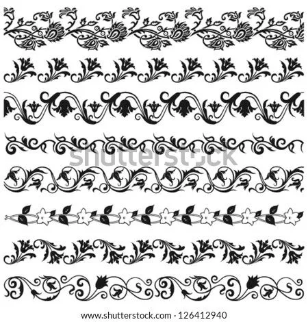 VECTOR BORDER FLOWER - Imagui