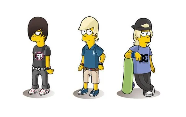 Fotos de bart Simpson emo - Imagui
