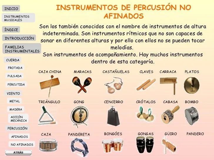 Instrumentos de percusion nombres e imagenes - Imagui