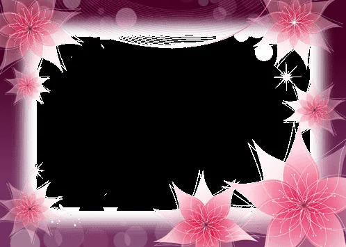 Frames flores png - Imagui