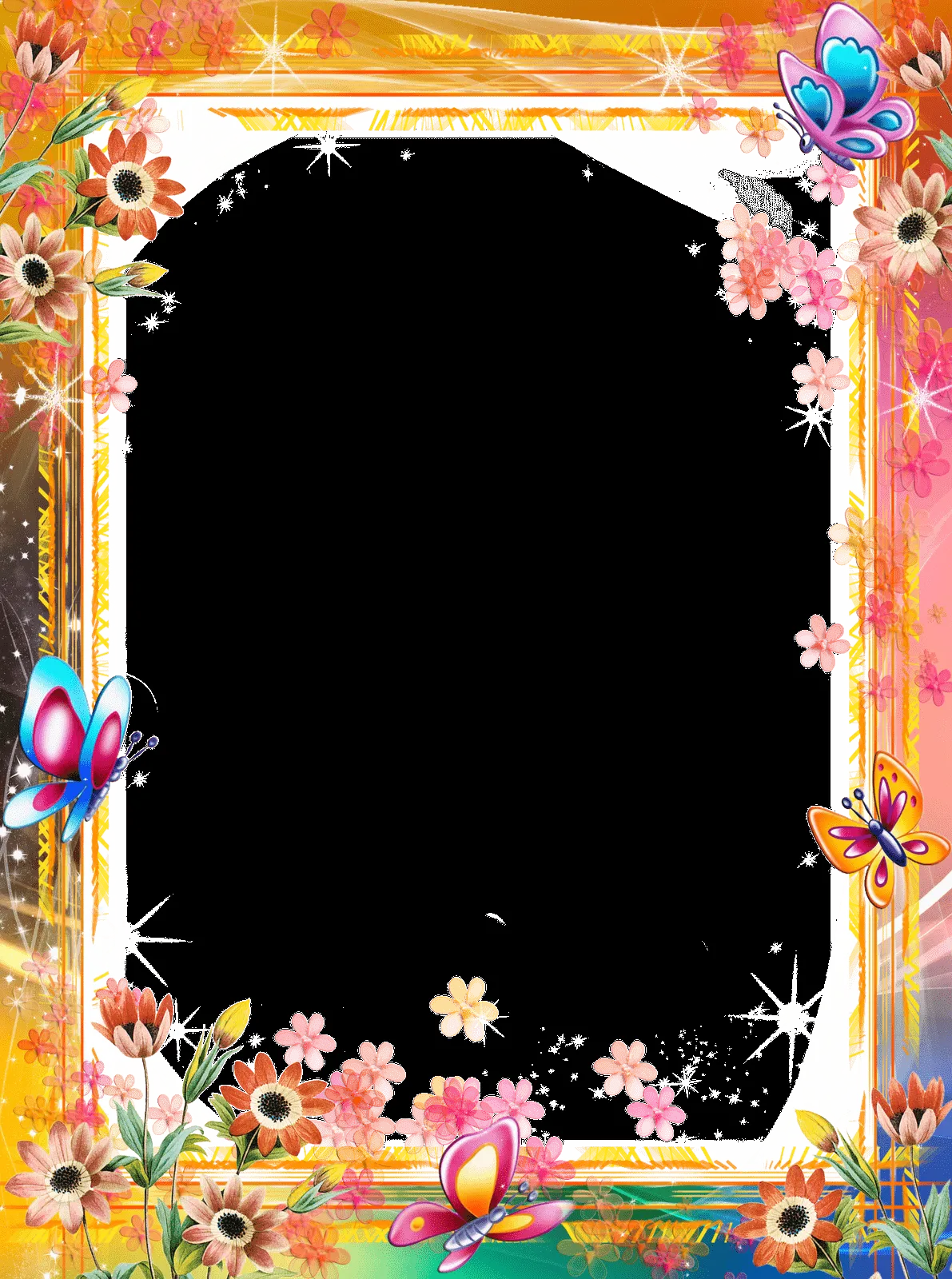 Frames de flores - Imagui