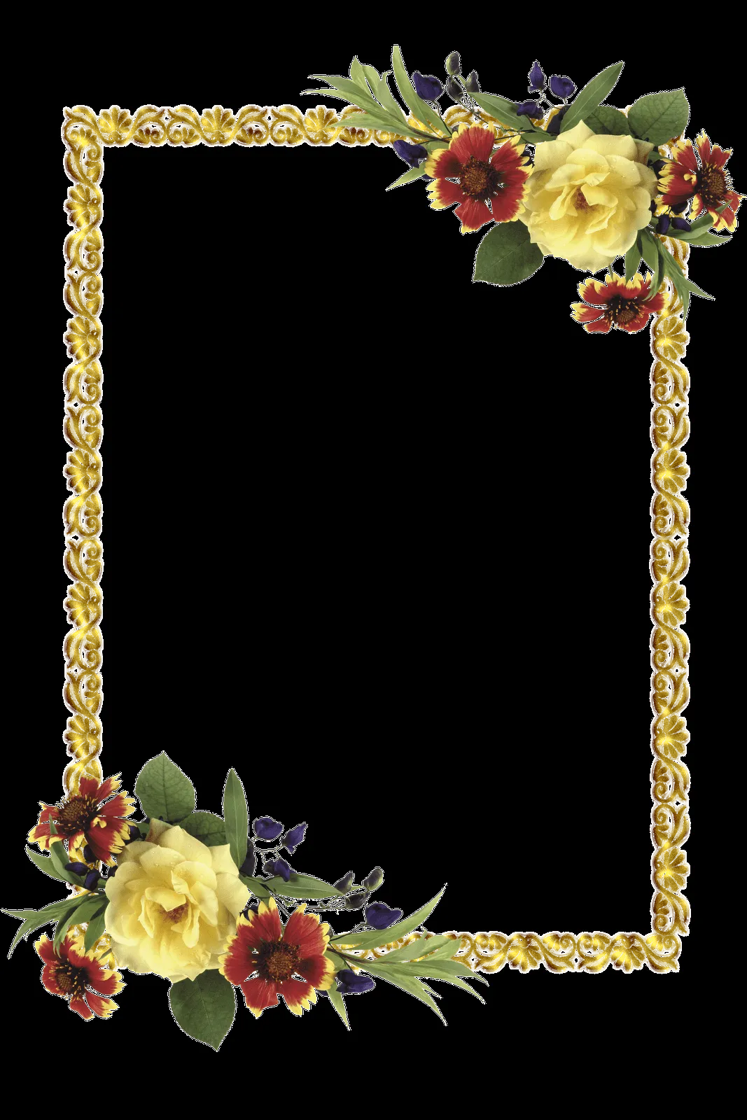 Frames de flores - Imagui