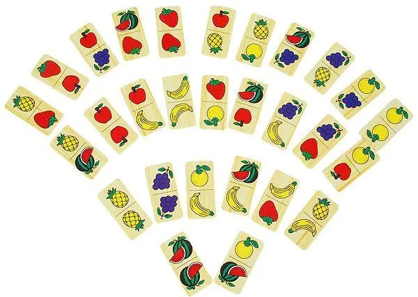 Domino frutas para imprimir - Imagui