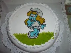Torta de pitufina - Imagui