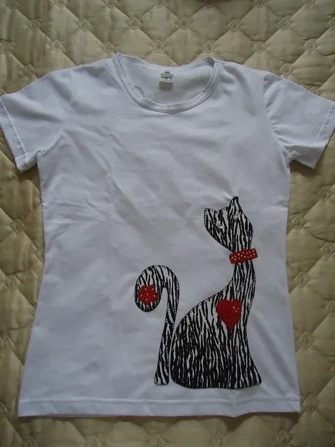 Patchwork camisetas gatos - Imagui
