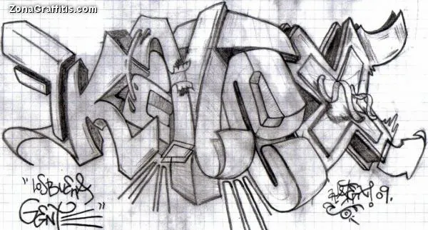 Bocetos graffiti - Imagui