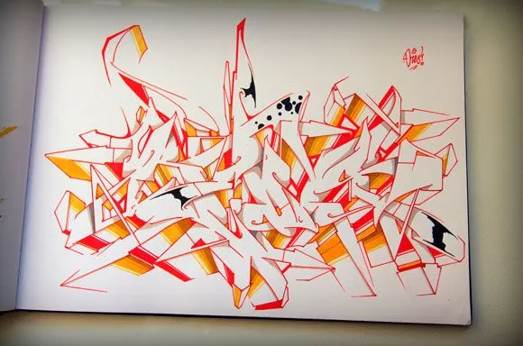 Graffitis 2014 bocetos - Imagui