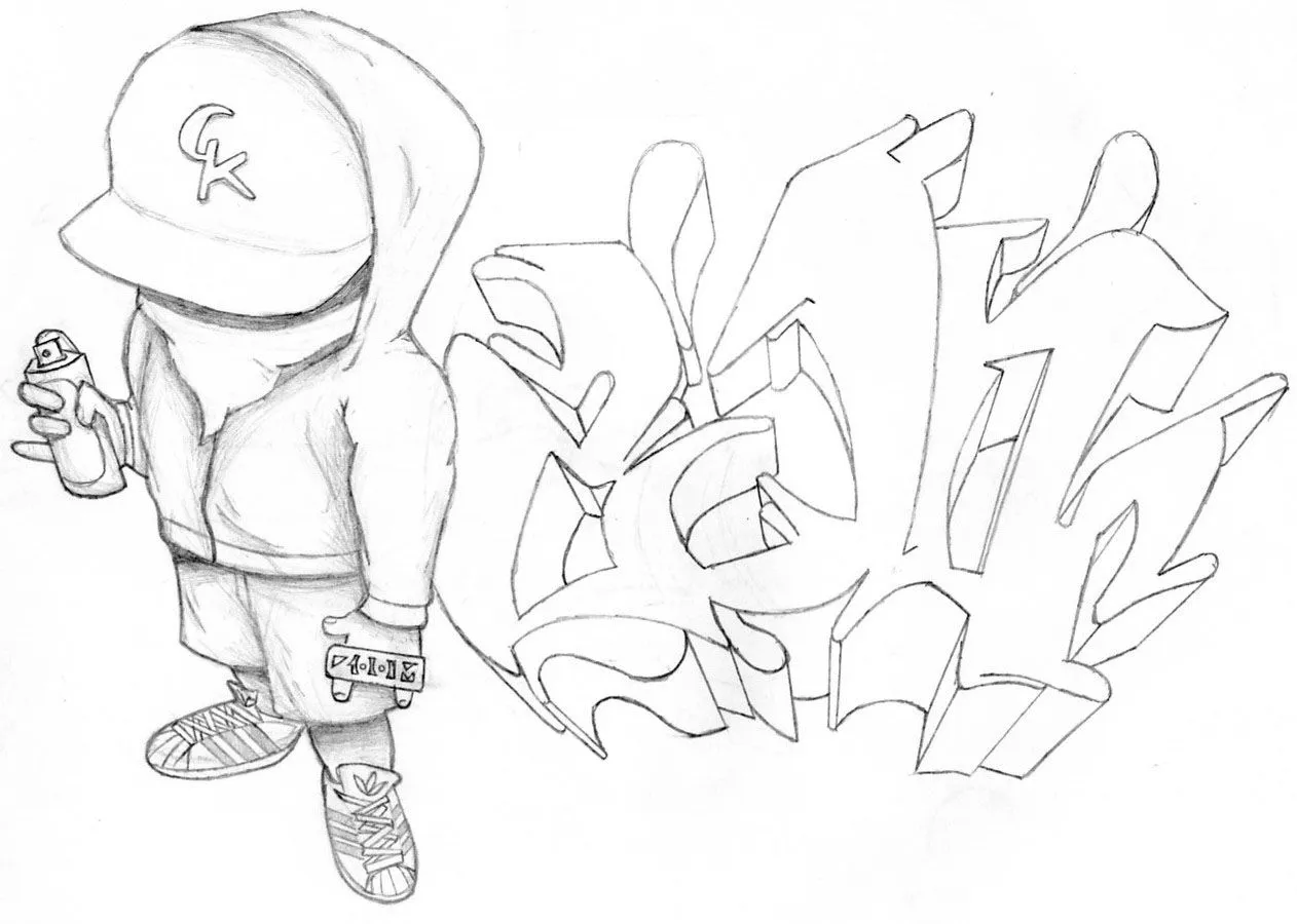 Bocetos de graffitis 3D - Imagui