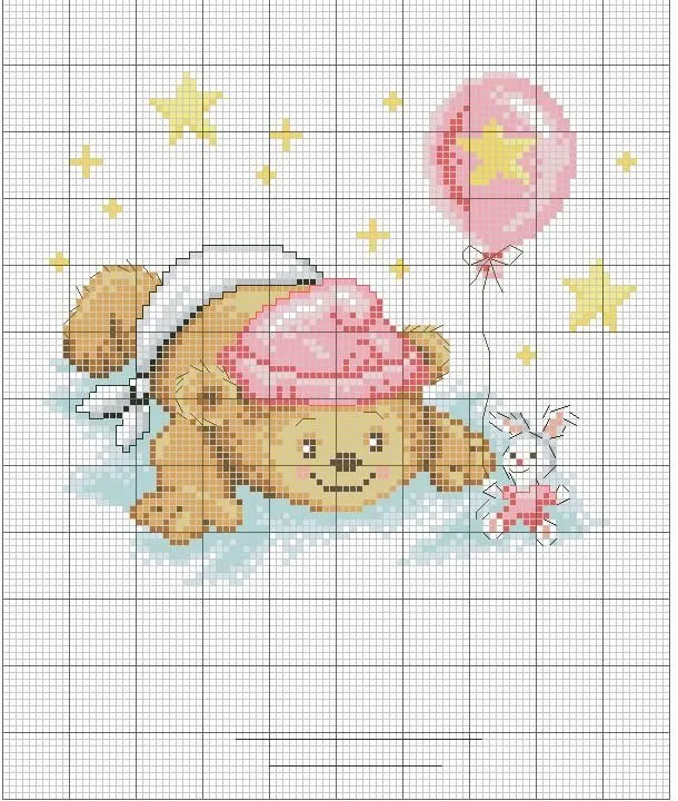 Punto cruz bebé nacimiento - Imagui