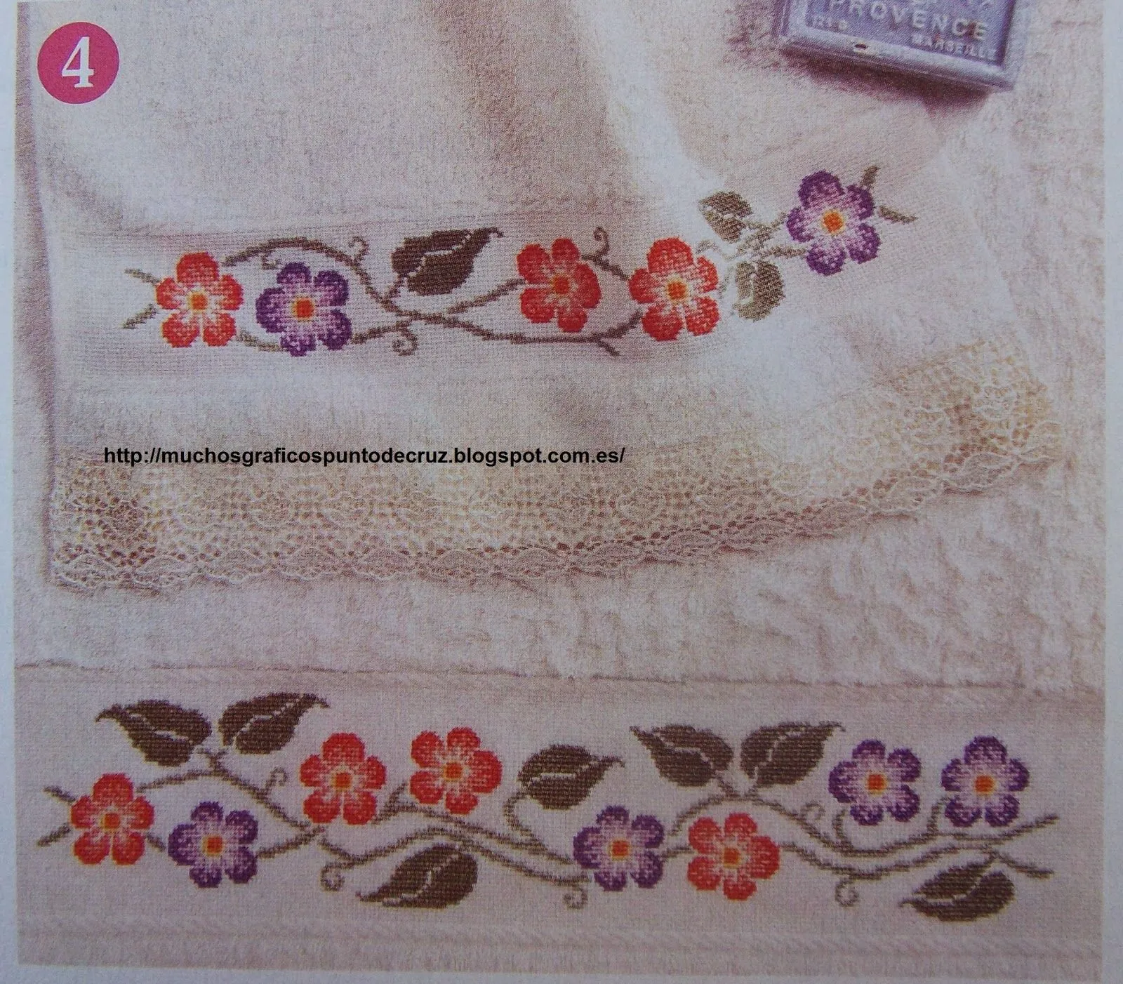 Punto de cruz para toallas - Imagui