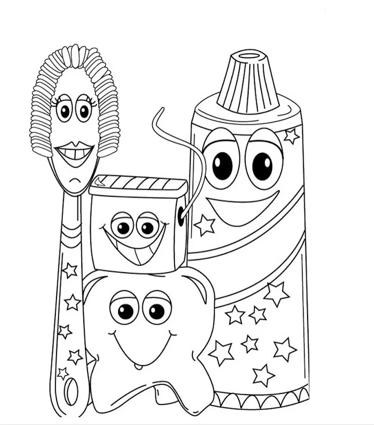Dibujos de higiene bucal para colorear - Imagui Dibujos de higiene bucal para colorear - Imagui