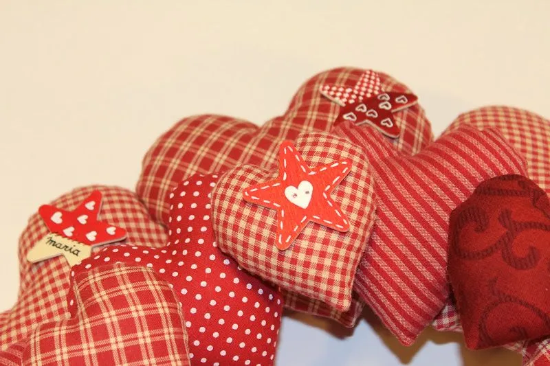 Corazones patchwork - Imagui