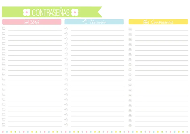 Modelos de hojas de agendas para imprimir - Imagui