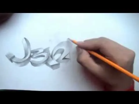 Graffitis nombres en 3D dibujos - Imagui