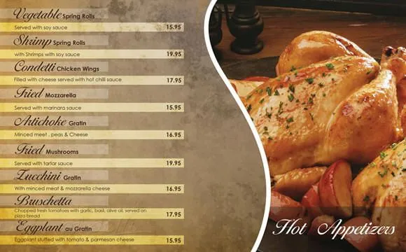 Modelo de carta menu para restaurante - Imagui