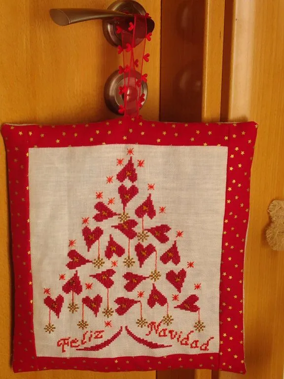 Manualidades de punto de cruz para Navidad - Imagui