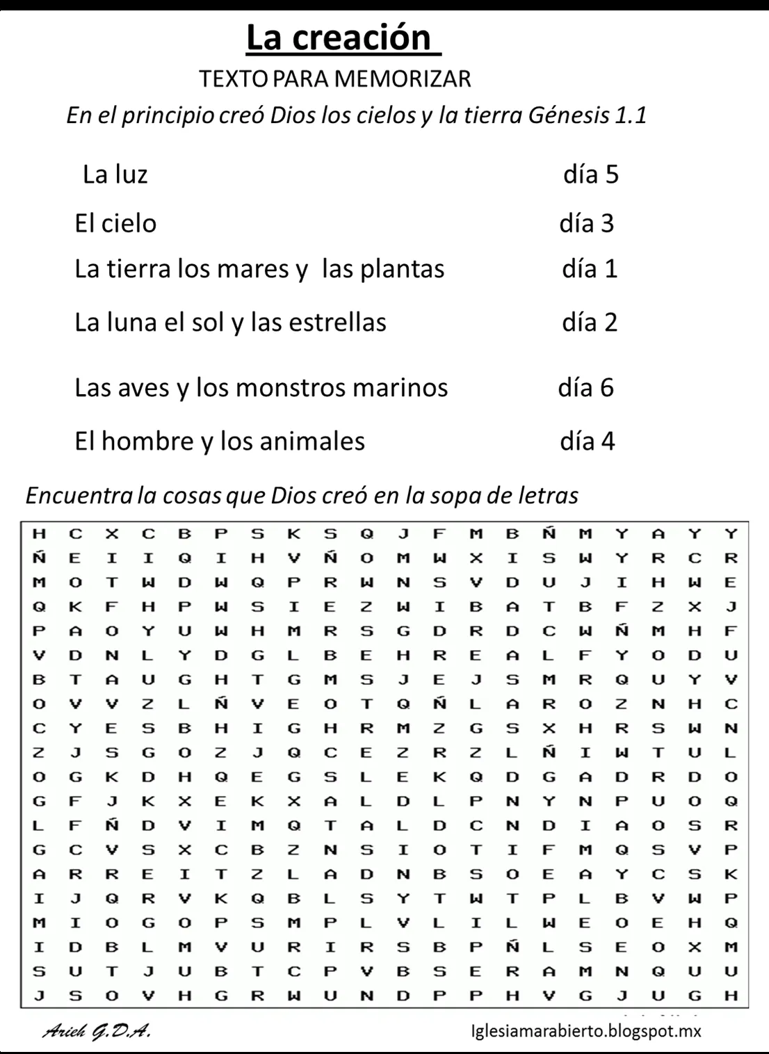 La creación para niños - 11 fotos e imágenes gratis - Imagui