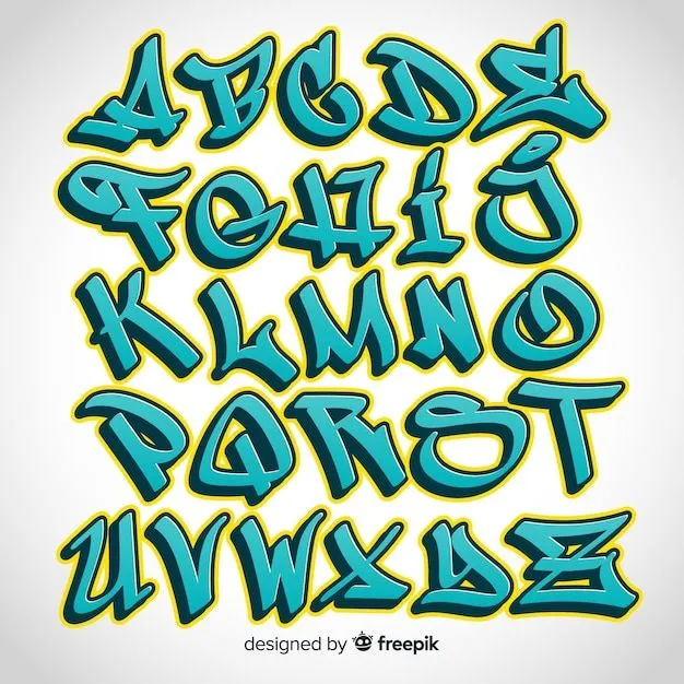 El abecedario en graffiti 2014 - Imagui