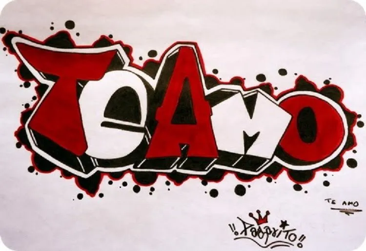 Imagenes de graffitis de amor a lapiz - Imagui