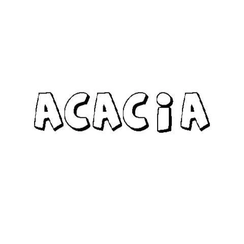 Dibujos para colorear de acacias - Imagui