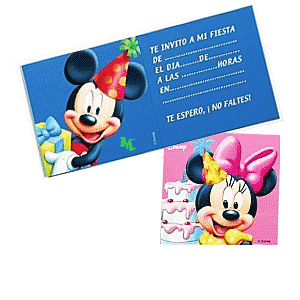 Invitaciónes Mickey Mouse - Imagui