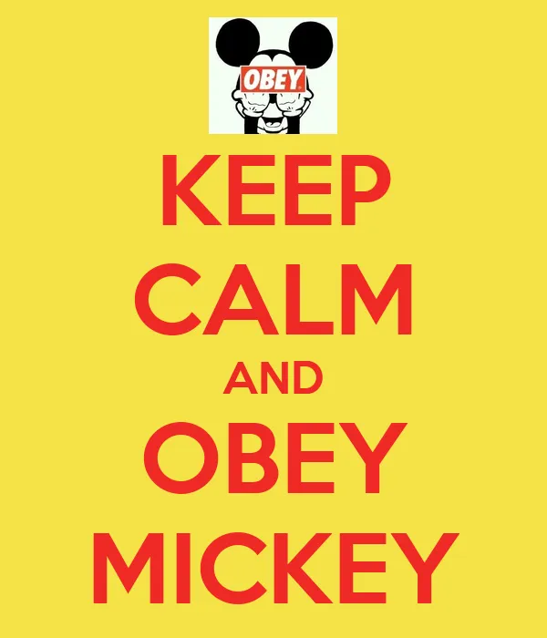 Obey Mickey Mouse portada de FaceBook - Imagui