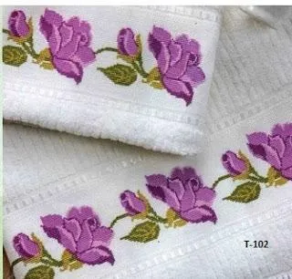 Gráficos de punto de cruz para toallas - Imagui