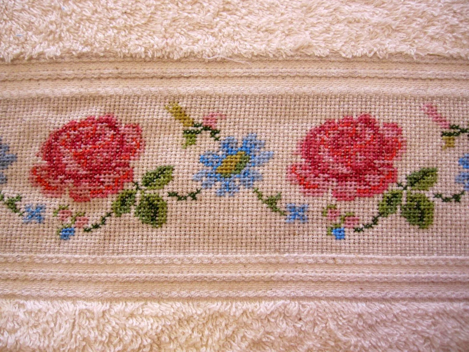 Punto de cruz para toallas - Imagui