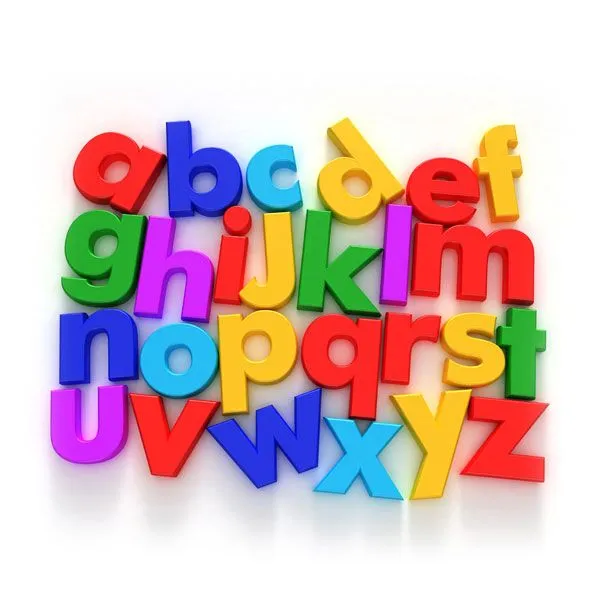 Letras infantiles a color - Imagui