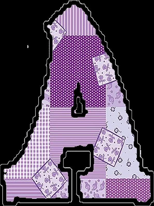 Letras para imprimir de patchwork - Imagui