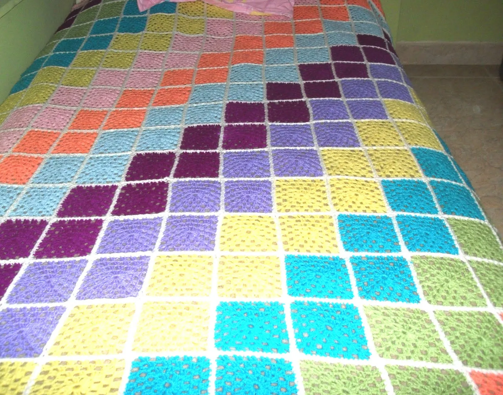 Colchas tejidas de crochet - Imagui