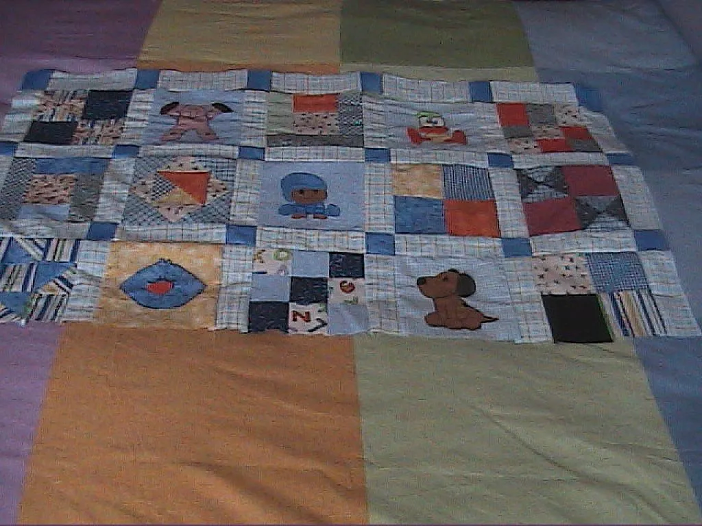 Mantas para bebés en patchwork - Imagui