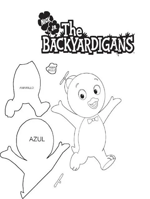 Moldes de fomi Backyardigans paso a paso - Imagui