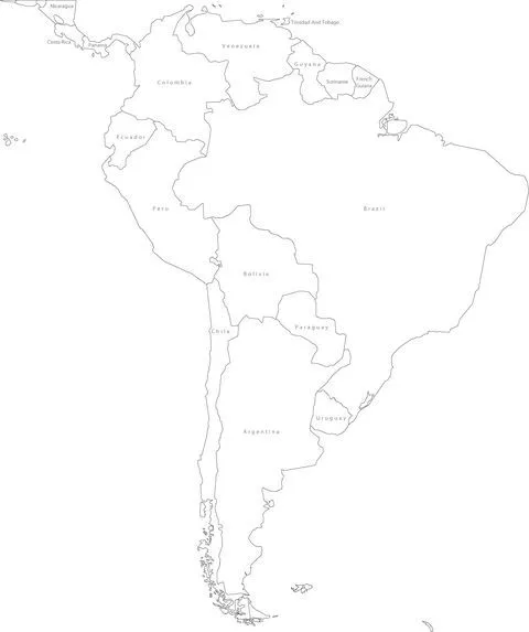 Mapa mudo sudamerica - Imagui