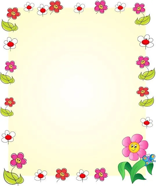 Marcos bonitos de flores para word - Imagui