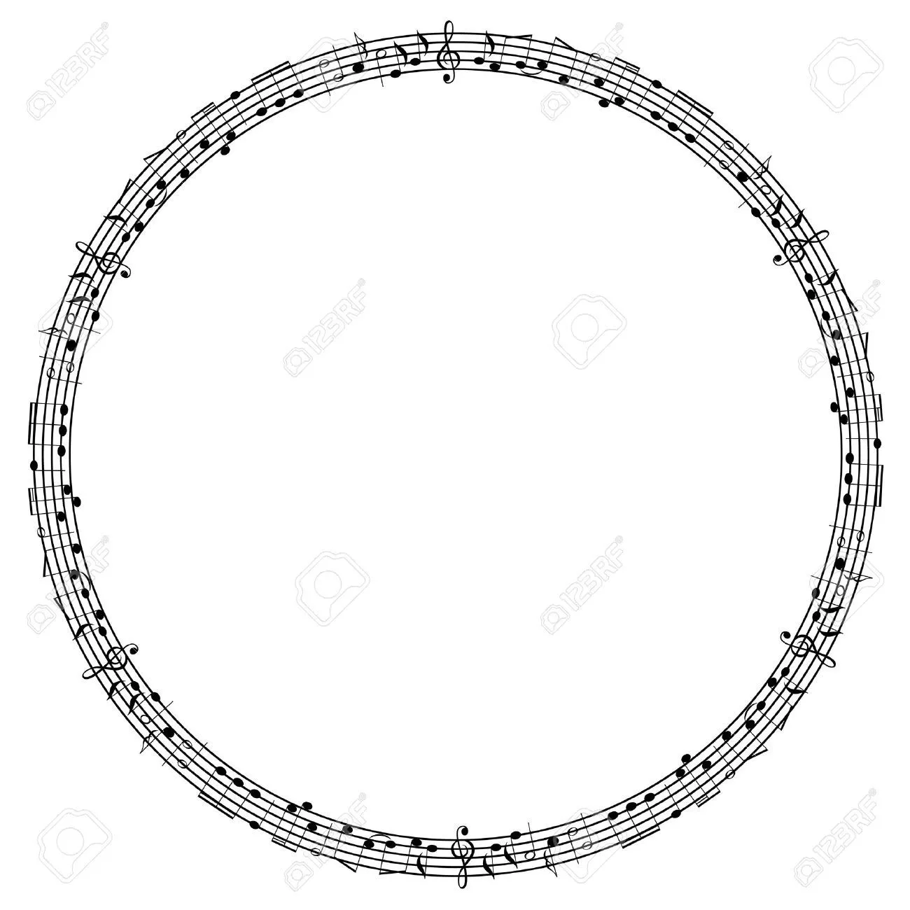 Marcos de notas musicales - Imagui