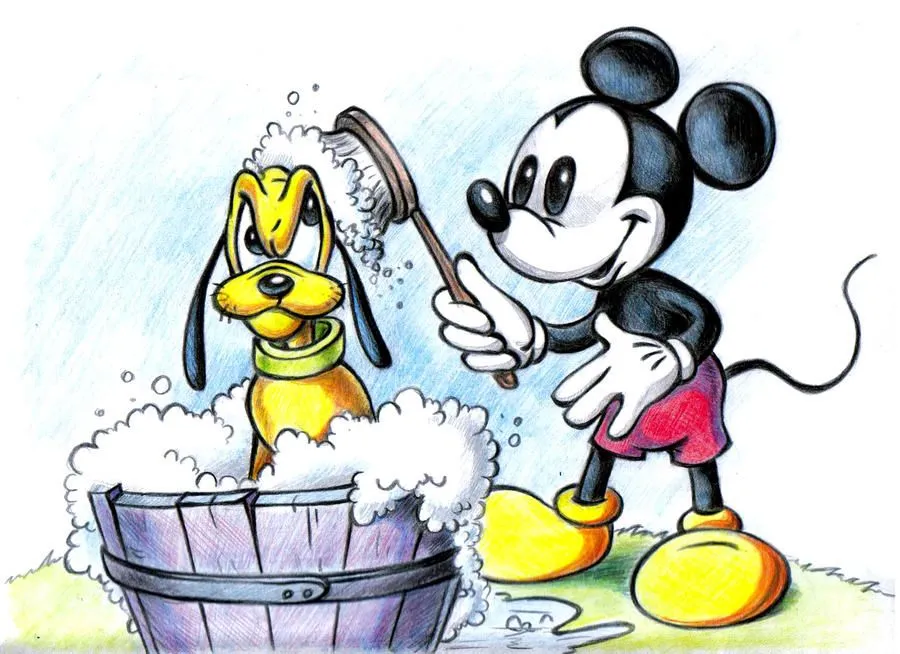 Mickey Mouse y Pluto - Imagui