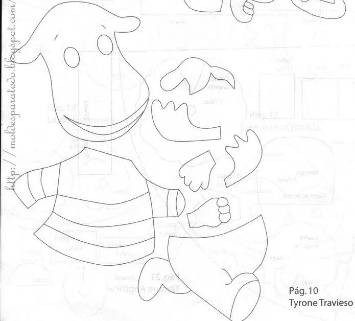 Moldes para hacer Backyardigans en foami - Imagui