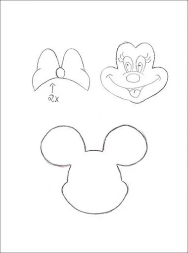 Moldes de Minnie Mouse - Imagui
