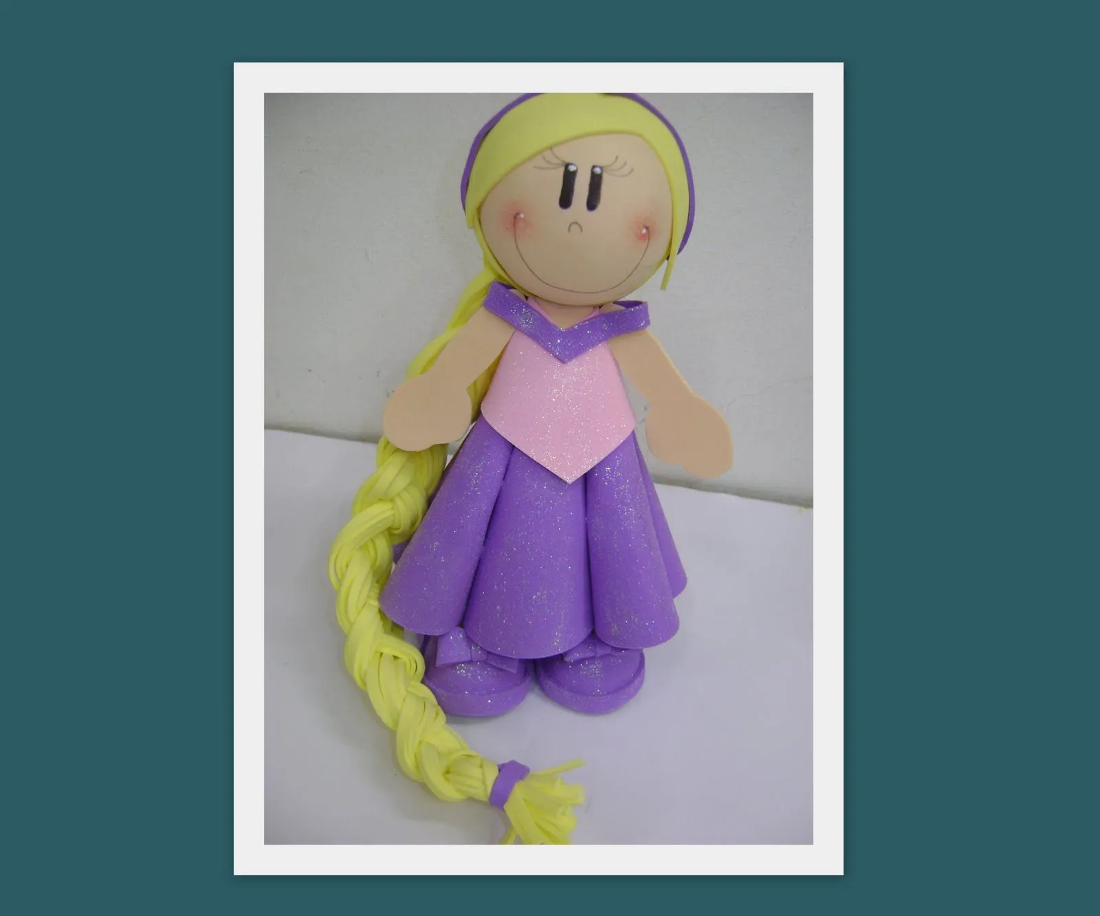 Moldes de fofuchas de Rapunzel - Imagui