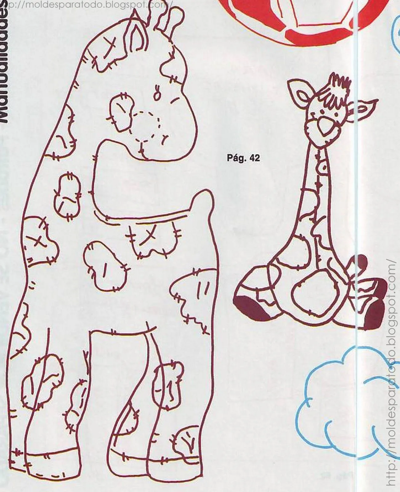 Moldes de jirafa - Imagui