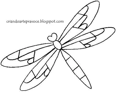Libelulas moldes - Imagui