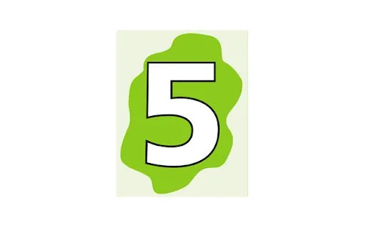 Moldes del número 5 - Imagui